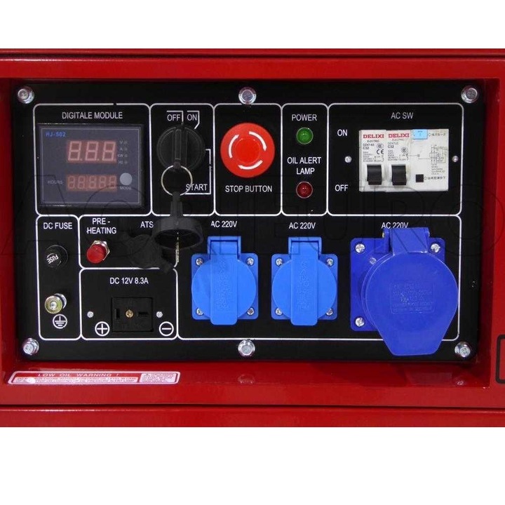 Generator Diesel Super Silent GeoTech Pro DGP 8000SE-3, putere nominala ...