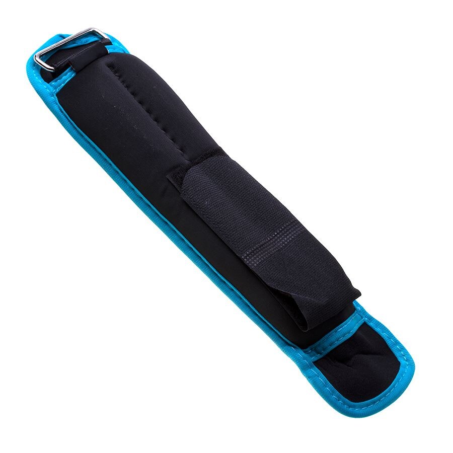 Set greutati fitness pentru incheieturi/glezne, Negru/Albastru, 2x1 kg ...