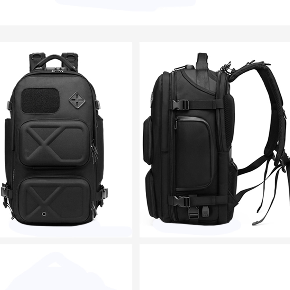 Rucsac pentru calatorie extensibil, spatiu incaltaminte, port USB ...