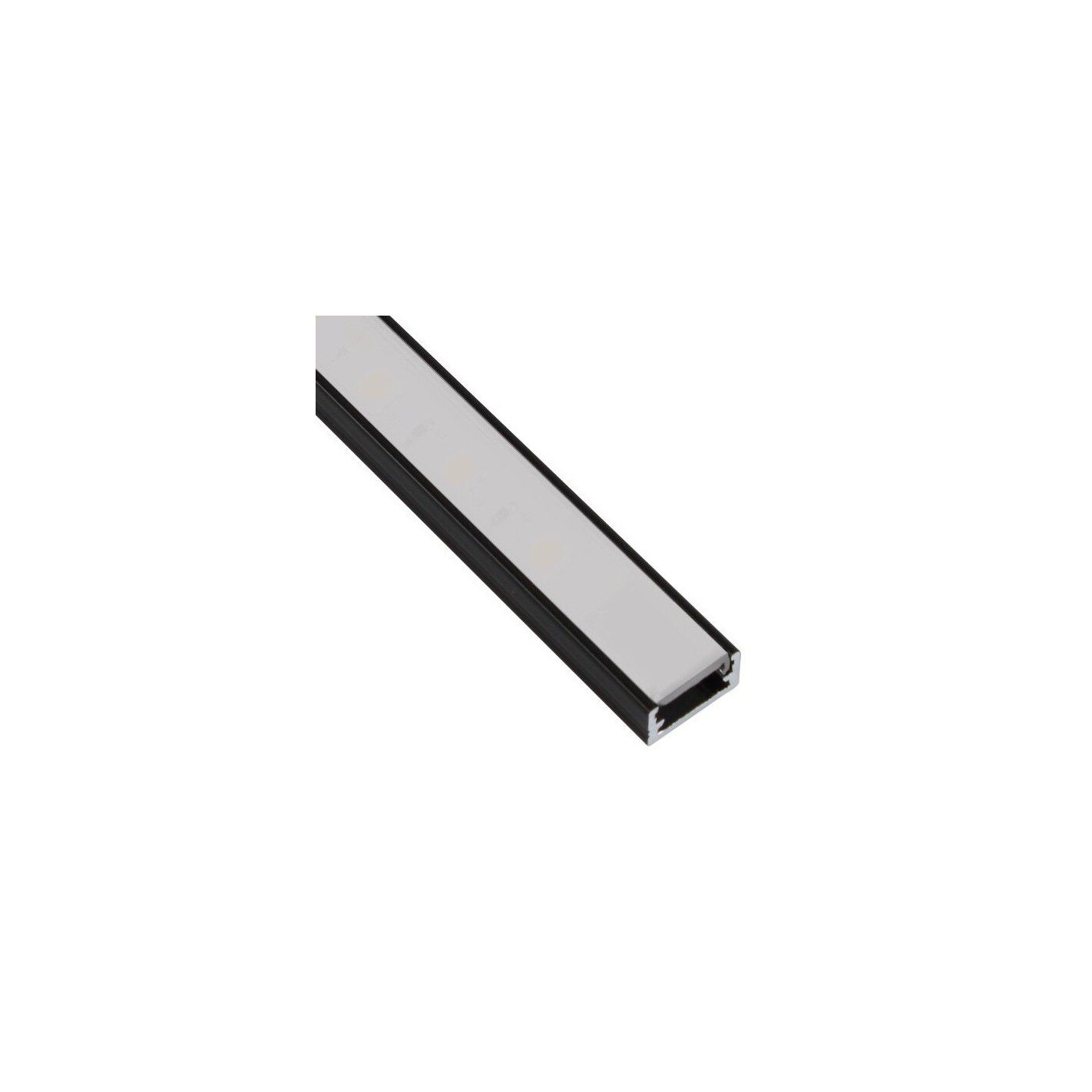 Profil LED, DesignLight, Linem, capac Opal, 3 metri, Negru - eMAG.ro