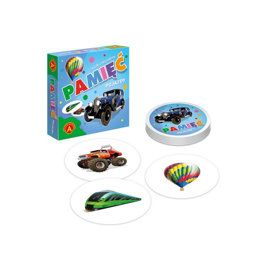 Joc de memorie, Cu masini, 31 piese, Multicolor, 4 ani+ - eMAG.ro