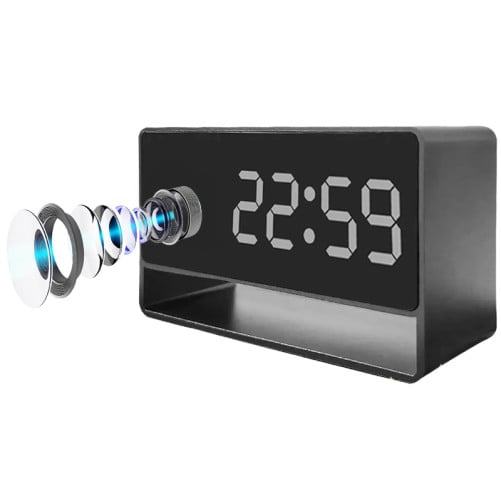 Camera Spion in ceas de birou iUni IP27 Mini, Wi-Fi, Vizualizare 4K ...