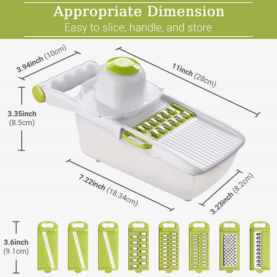 Razatoare multifuntionala cu 8 lame de taiere si protectie deget Adov ...