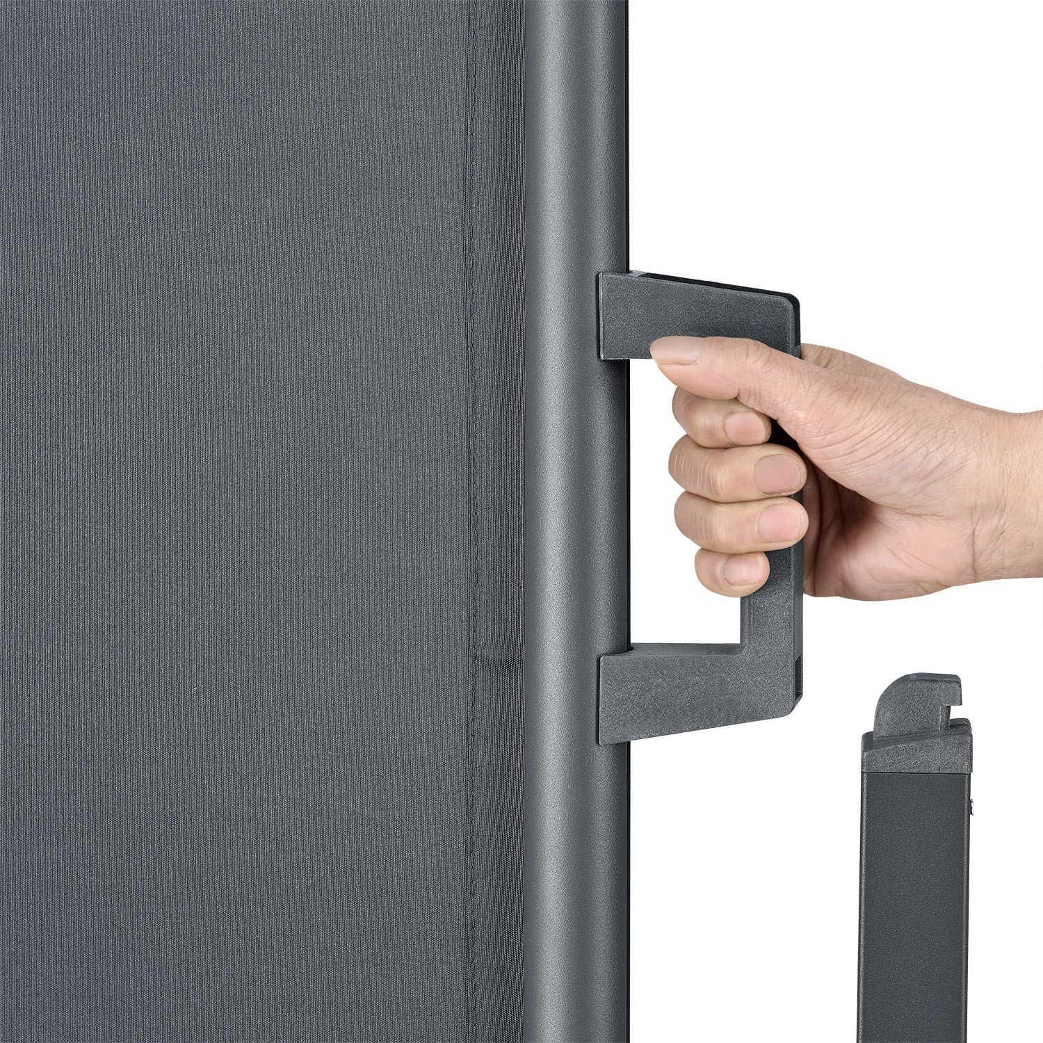 Paravan separator lateral Dubai, retractabil, pentru gradina, 300 x 160 ...