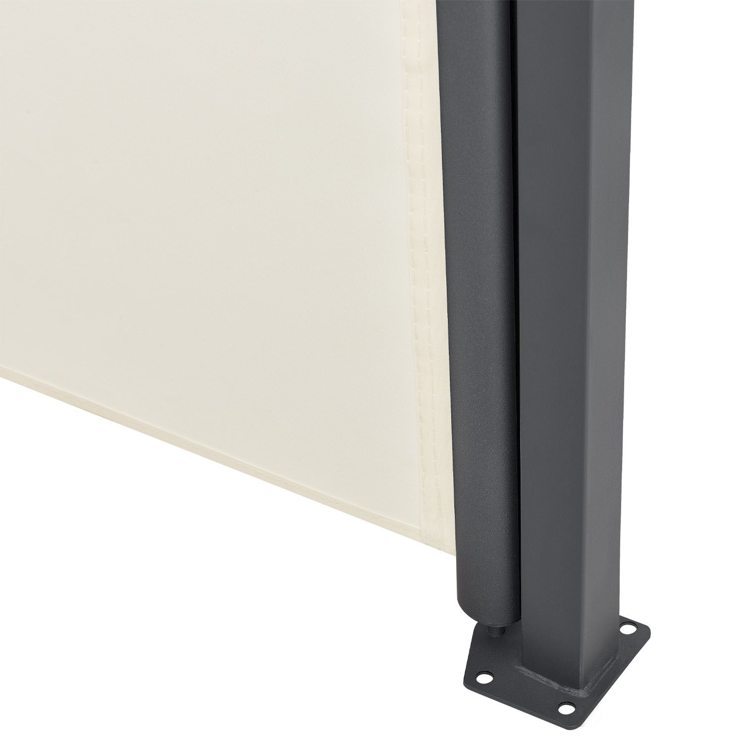 Paravan separator lateral Dubai, retractabil, pentru gradina, 500 x 200 ...