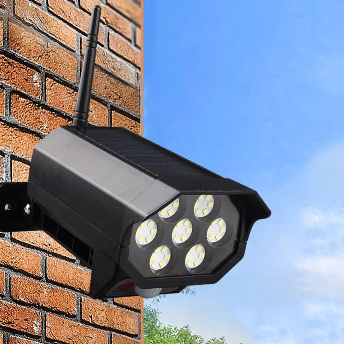 Lampa solara cu LED in forma de camera falsa de supraveghere, Zola®, 42 ...