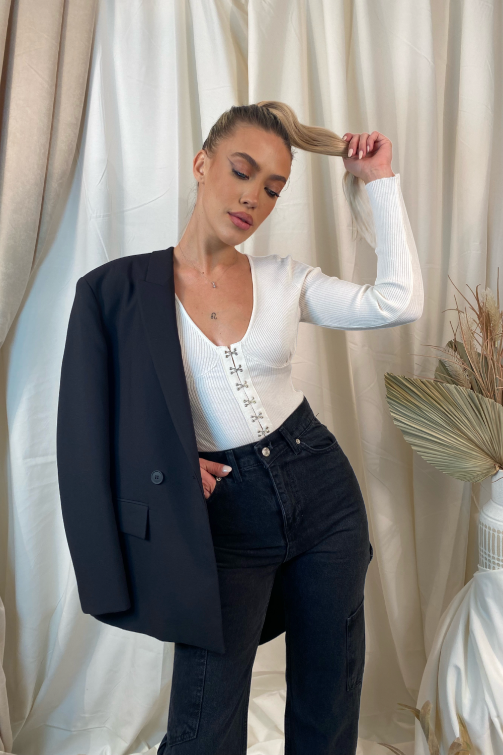 Body Tricot, Alb, One Size - eMAG.ro