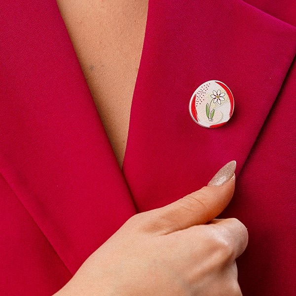 Brosa Roua - Floare Alba - eMAG.ro