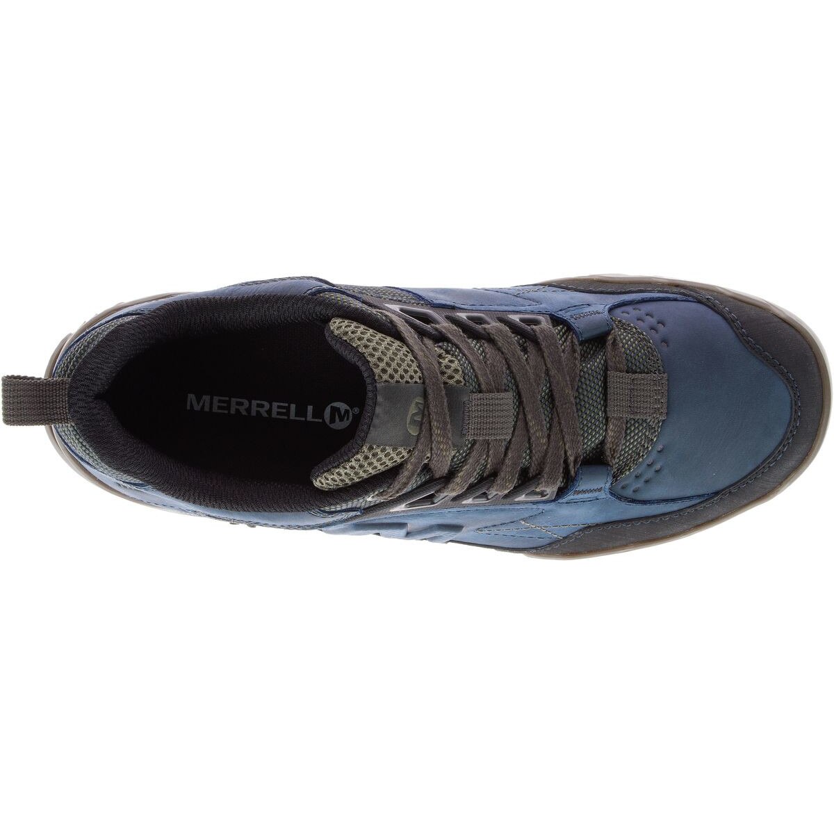 Ghete trekking barbati Annex Trak J91803, Merrell, Piele nabuc ...