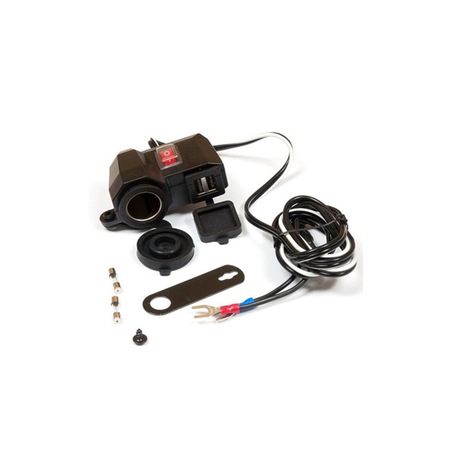 Adaptor moto, mufa bricheta auto/USB, DC 12-24V; DC 5V/2.1A - eMAG.ro