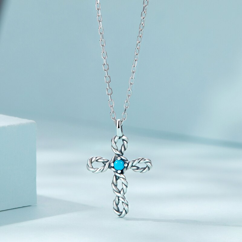 Colier argint cruce, BeSpecial, CZT0049 - eMAG.ro