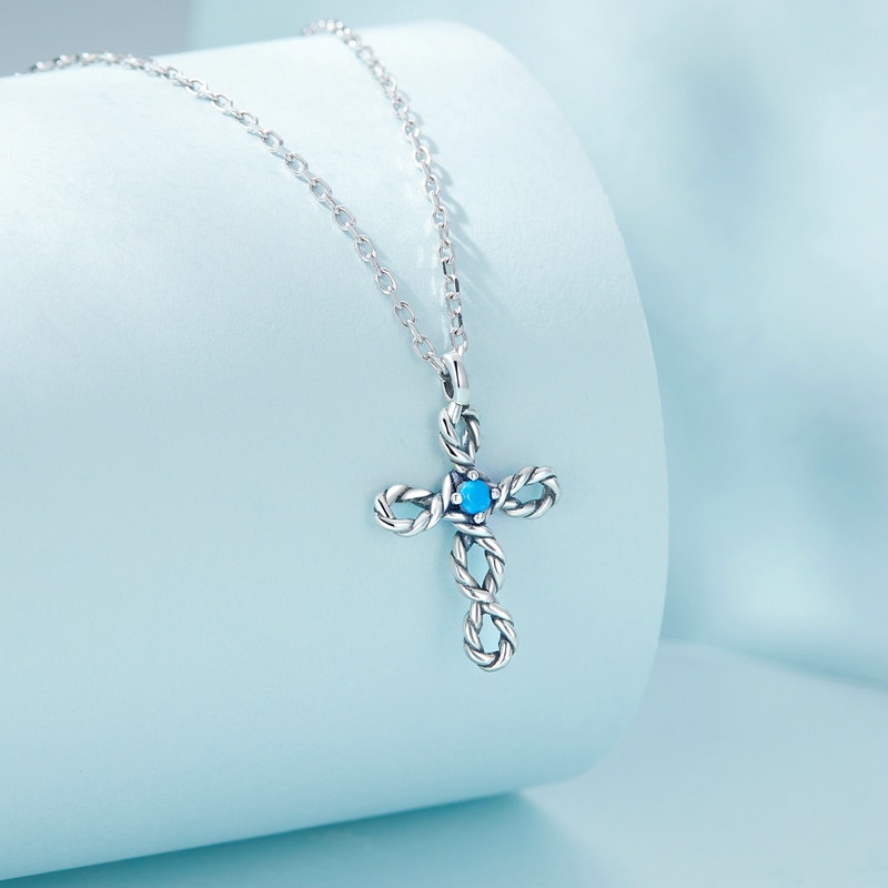 Colier argint cruce, BeSpecial, CZT0049 - eMAG.ro