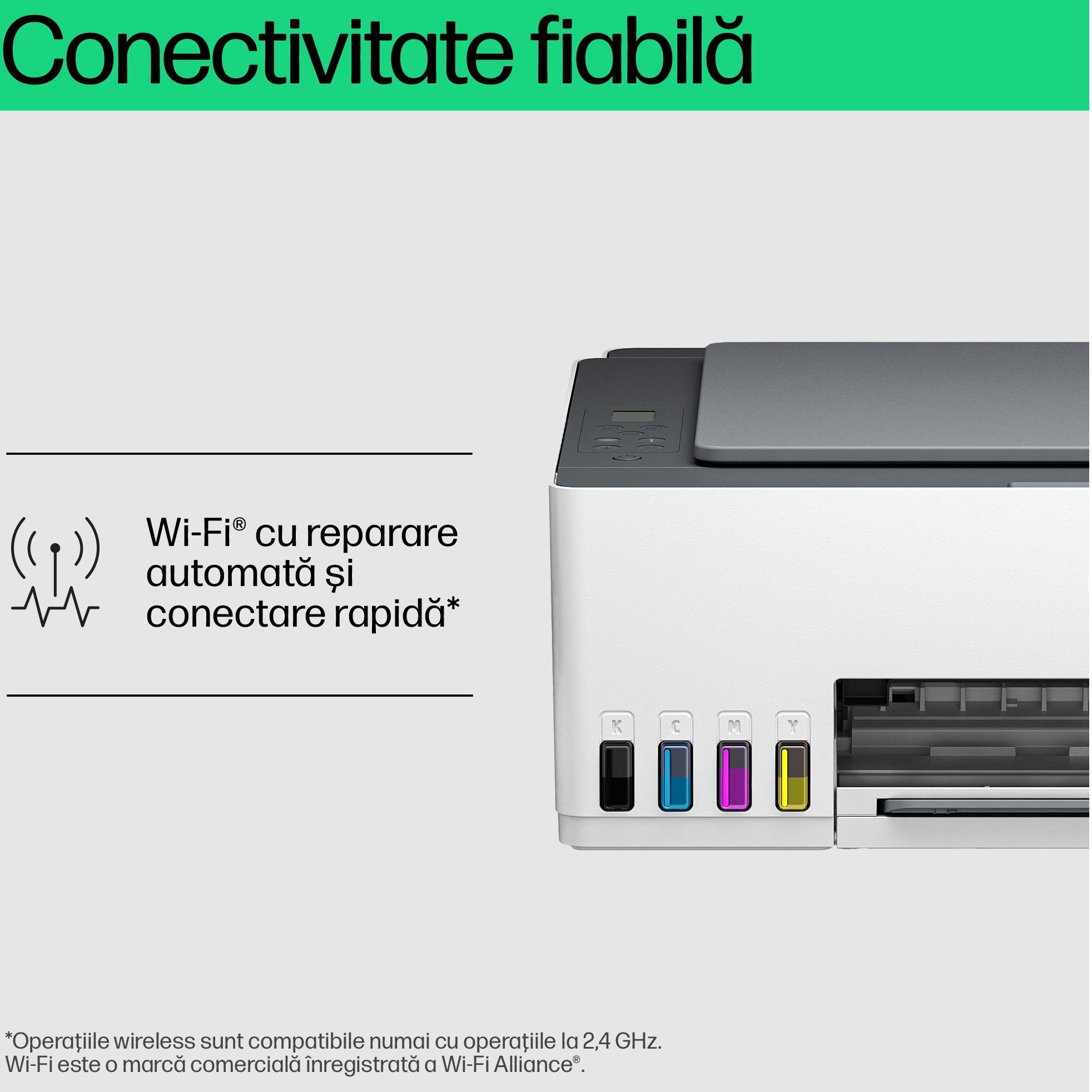 Multifunctional inkjet color CISS HP Smart Tank 580 All-in-One, USB ...