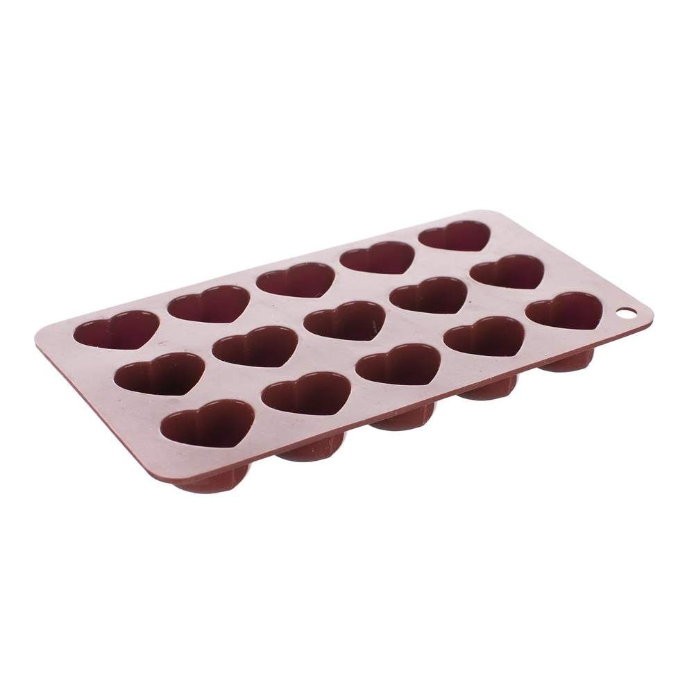 Forma de prajituri, Inimi, Silicon, Maro - eMAG.ro