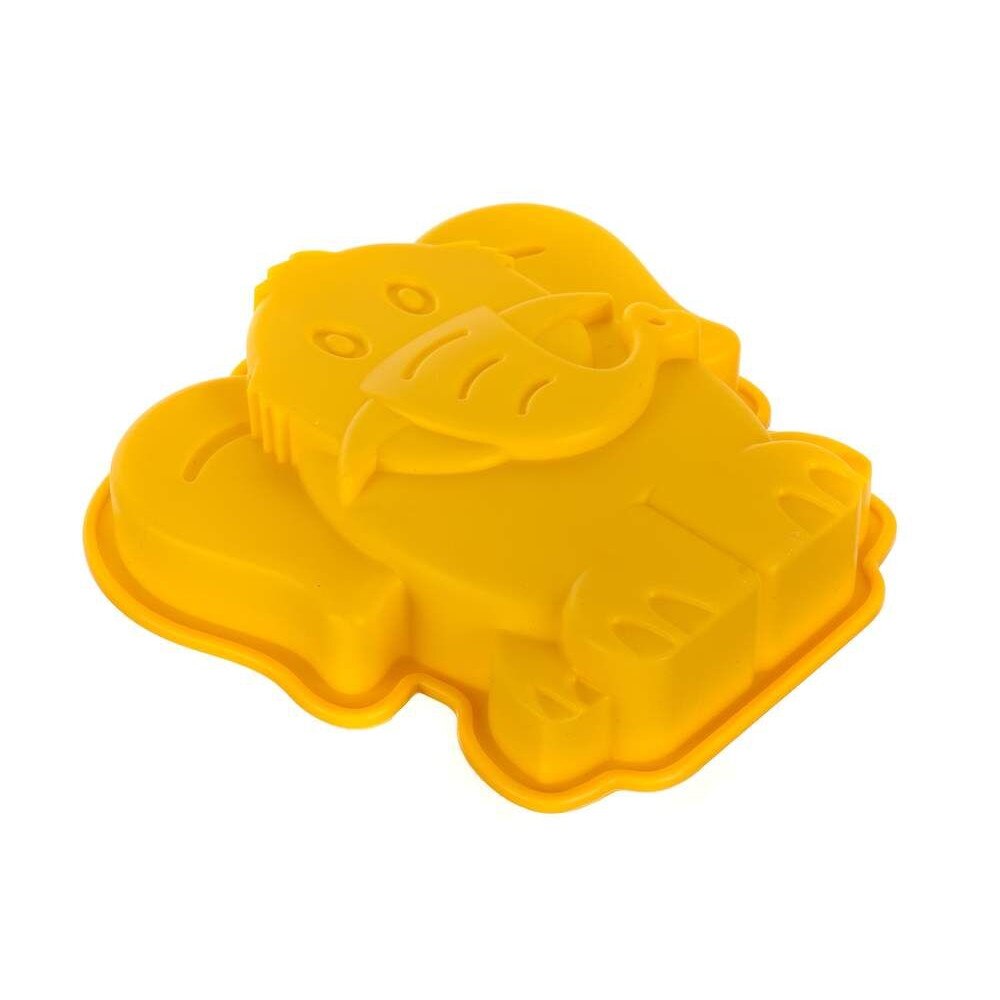 Forma de prajituri, Elefant, Silicon, Galben - eMAG.ro