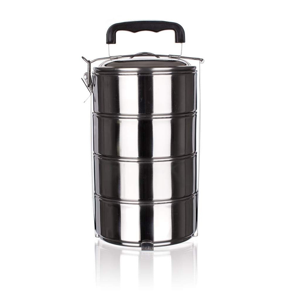 Set recipiente pentru alimente, 4 bucati, Inox, Argintiu - eMAG.ro