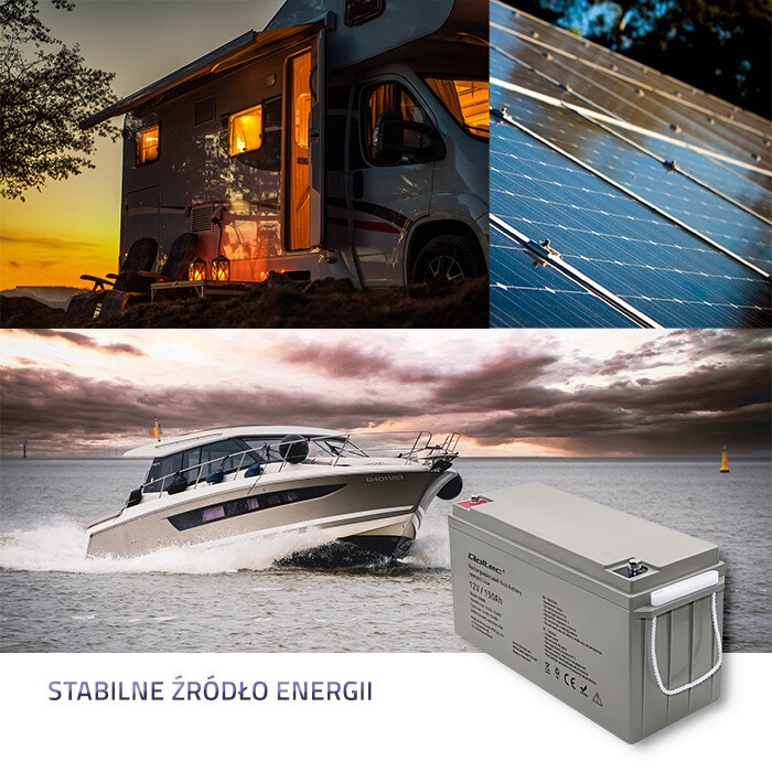 Qoltec AGM akkumulátor | 12V | 150Ah | max. 2250A - eMAG.hu