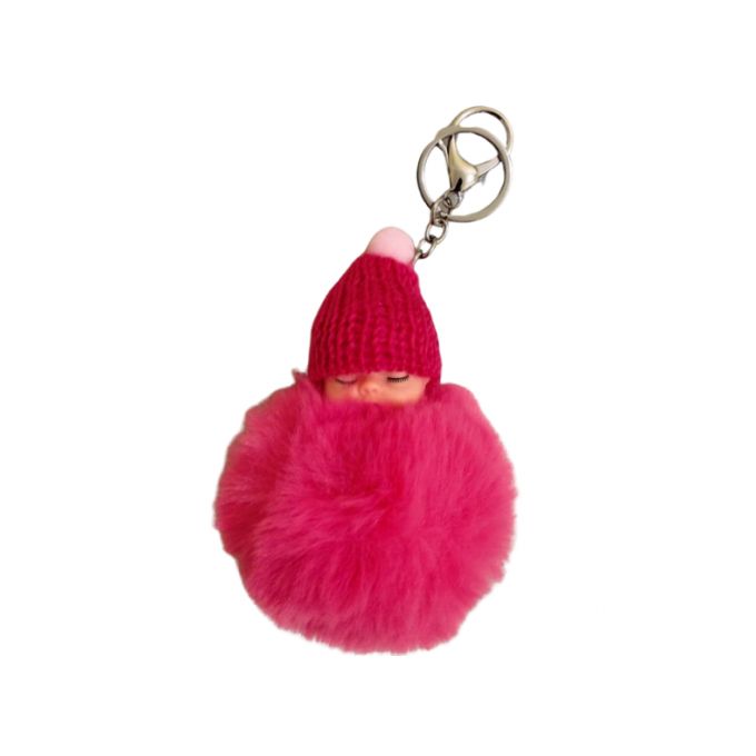 Breloc Pufos Bebe, TOYS DEPO, 10 cm, Rosu - eMAG.ro