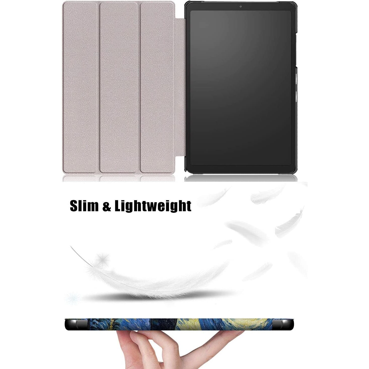 Intelligens borítású táblagépborító, kompatibilis a Samsung Galaxy Tab ...