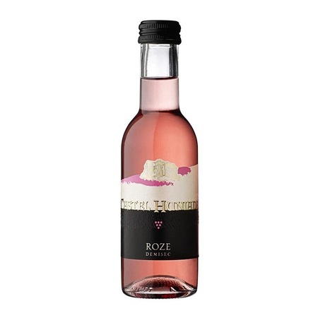 Set 12 x Vin Castel Huniade Cramele Recas, Rose Demisec Mini 187 ml ...