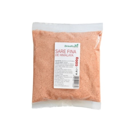 Sare roz fina de Himalaya - 500 g - eMAG.ro