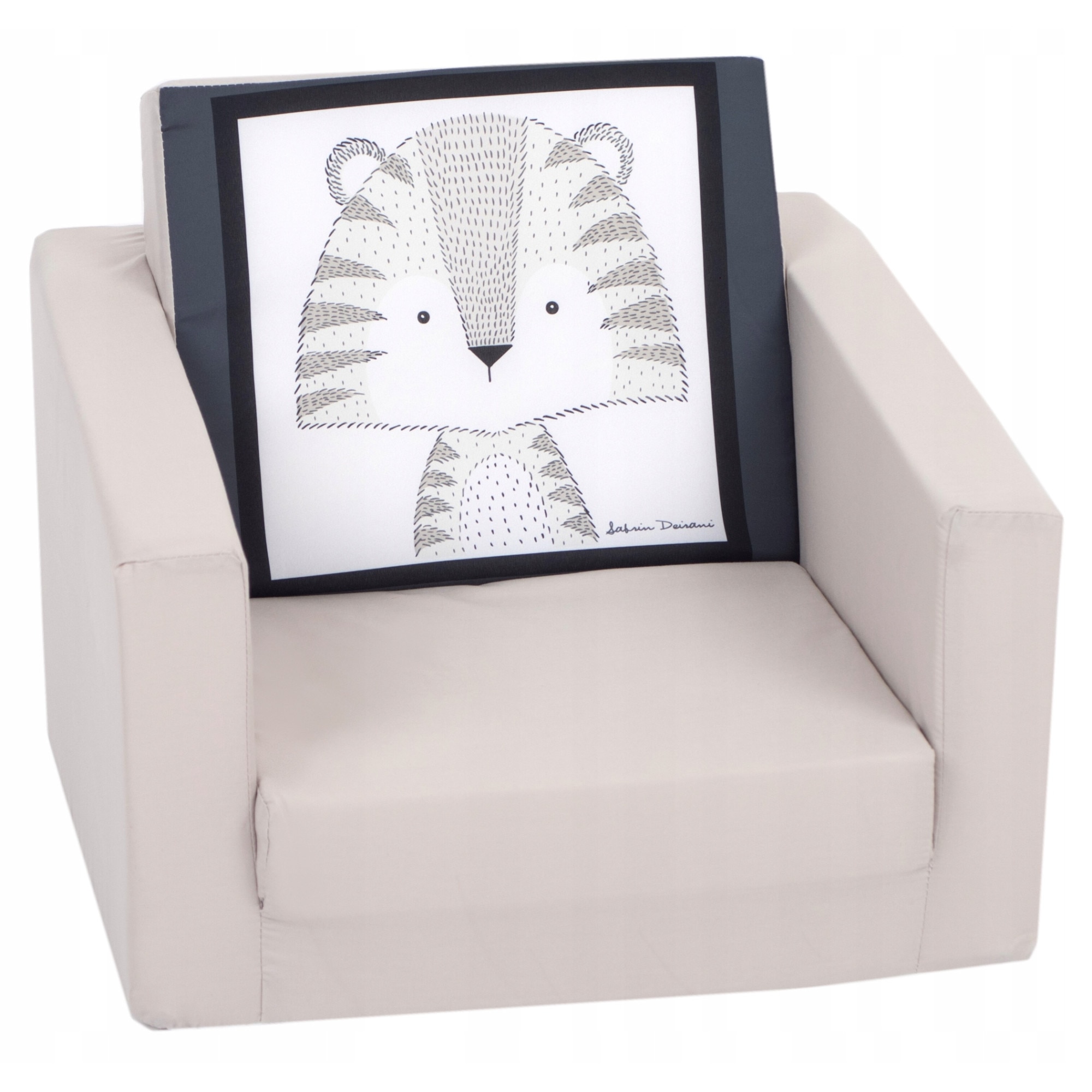 Fotoliu pentru copii, Delsit, Bumbac/Poliester/Spuma, 1-5ani ...