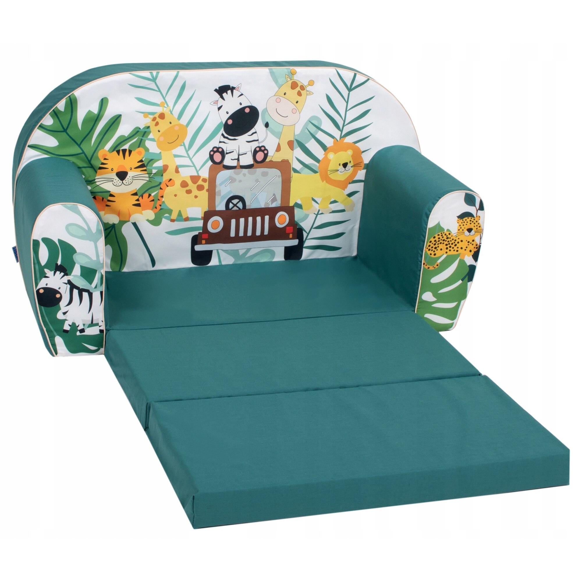 Canapea extensibila pentru copii, Delsit, Spuma, 1-5ani, Multicolor ...