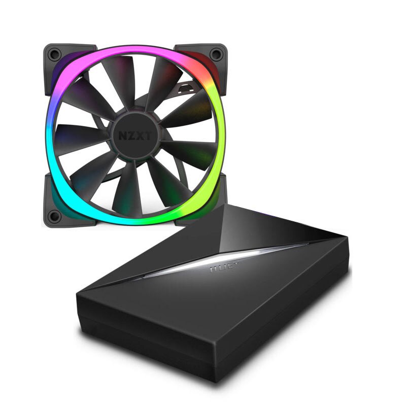 NZXT Aer 120mm RGB PWM rendszerhűtő és HUE+ LED-vezérlő (349919) - eMAG.hu