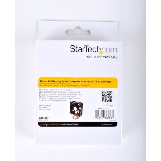 Ventilator PC, Startech, 80mm, Negru - eMAG.ro