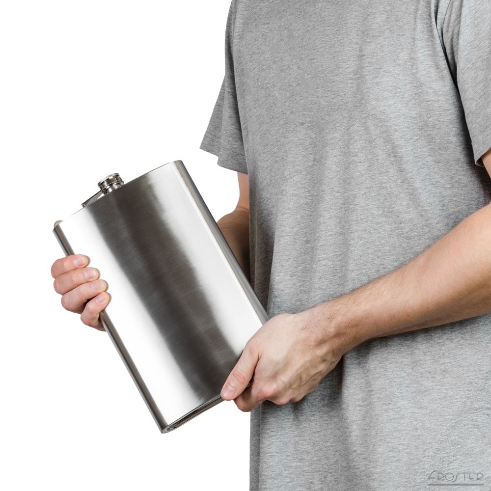 Plosca de bautura, Inox, Argintiu - eMAG.ro