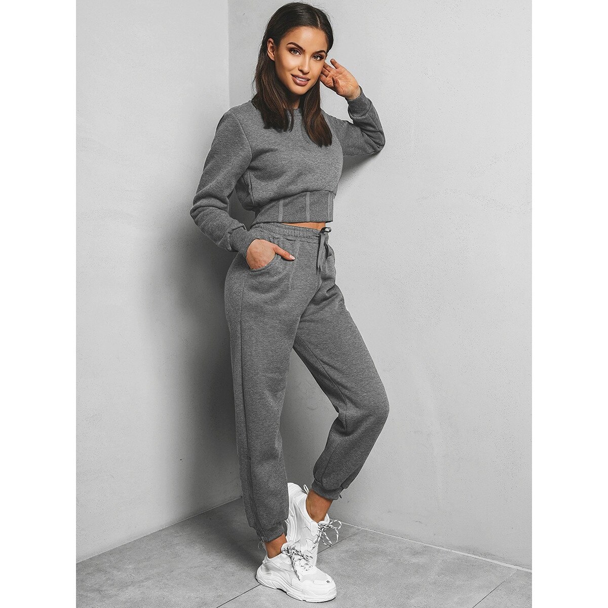 Ozonee Gabrielle Női szett antracit M - eMAG.hu