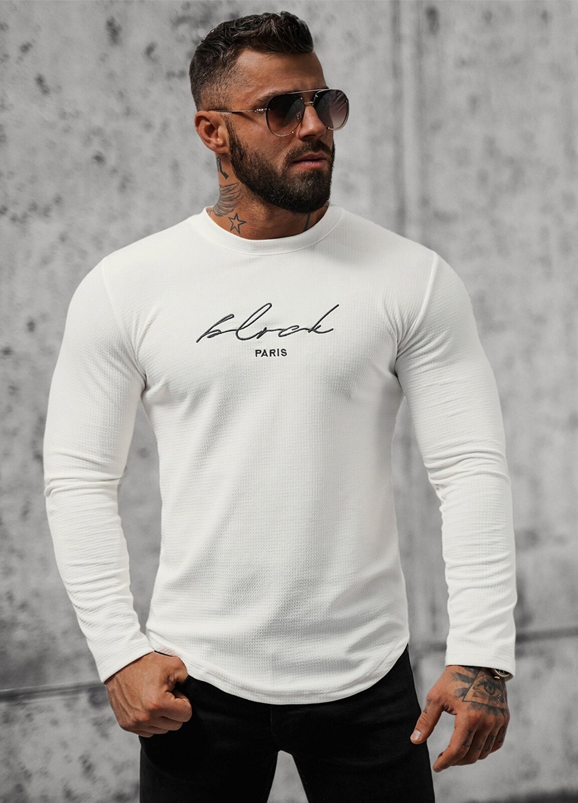 Bluza barbati, alb OZONEE O/5930BZ L - eMAG.ro