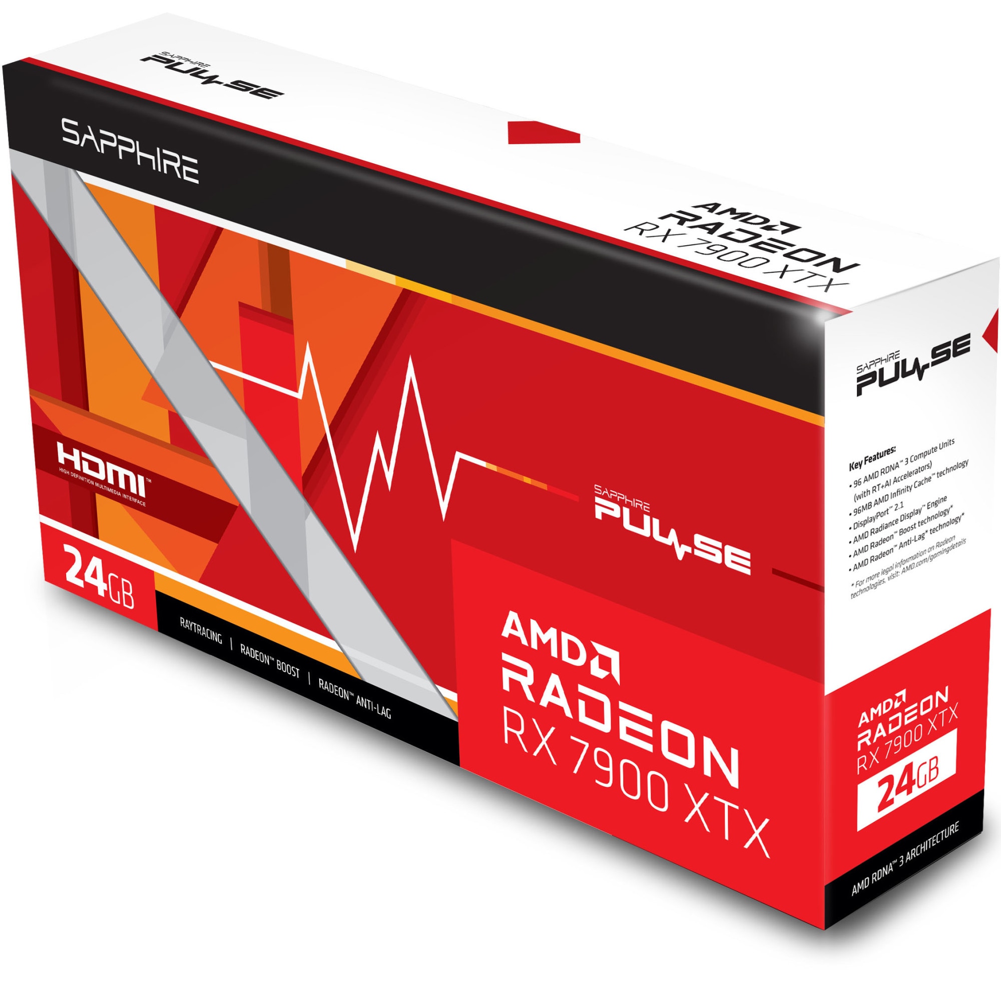 Placa video AMD Sapphire Radeon™ RX 7900XTX PULSE, 24GB GDDR6, 384-bit - eMAG.ro
