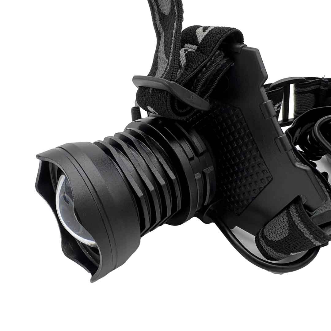 Lanterna Puternica de Cap cu LED P70, Autonomie 7 ore, 250 metri, Zoom ...