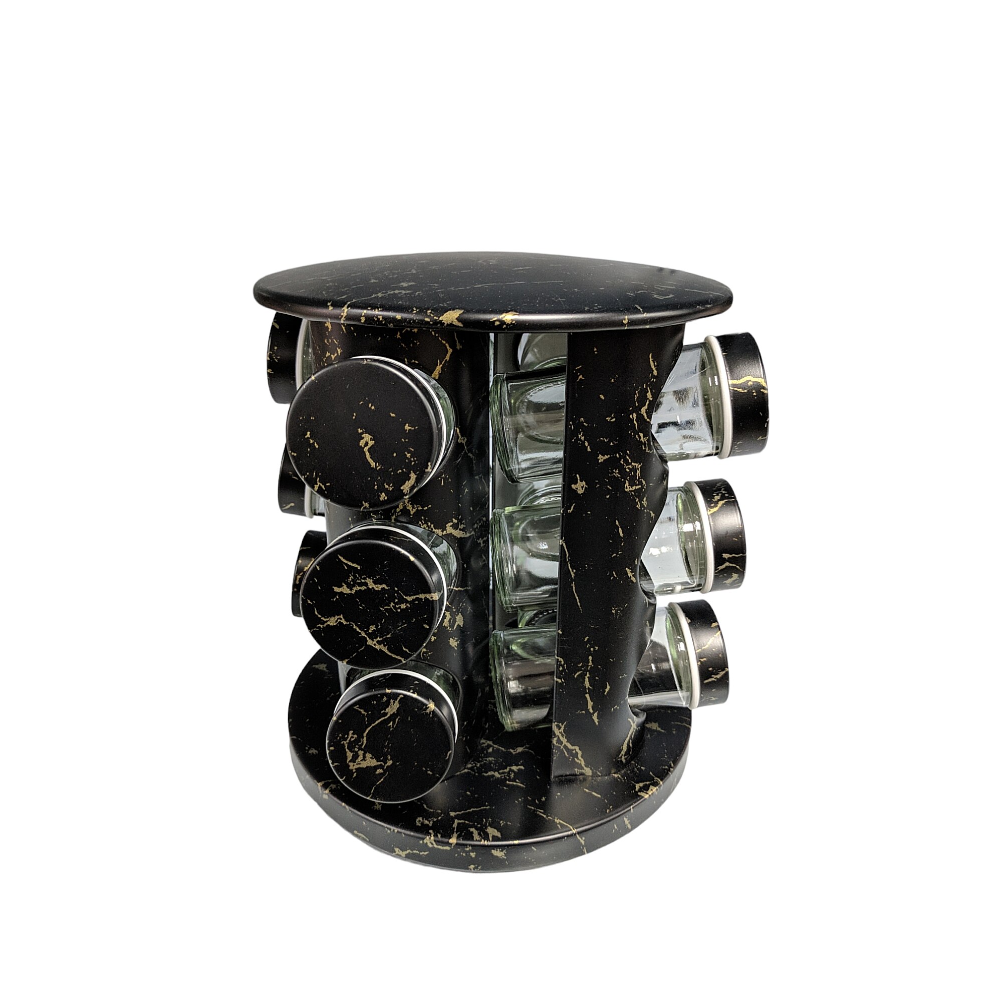 Set 12xBorcane condimente, Gerdani, Suport, Metal, Negru - eMAG.ro