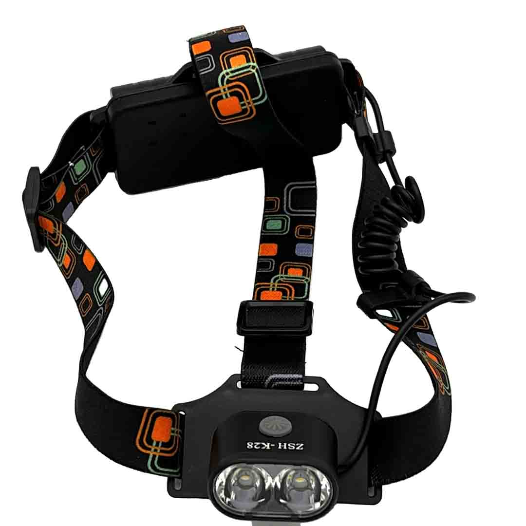 Lanterna de cap Led cu acumulatori 18650, 6800 mAh, 300 Lumeni - eMAG.ro