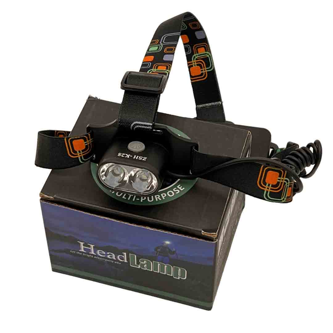 Lanterna de cap Led cu acumulatori 18650, 6800 mAh, 300 Lumeni - eMAG.ro