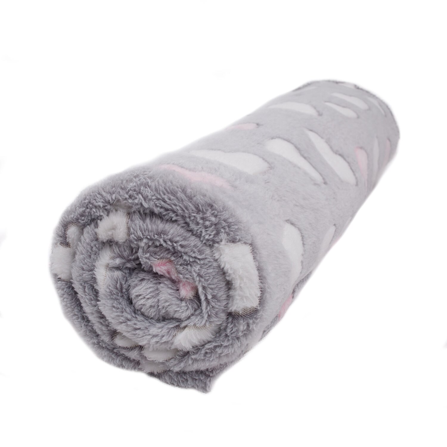 Patura Pentru Caini si Pisici, 100x75cm, inimi roz - eMAG.ro