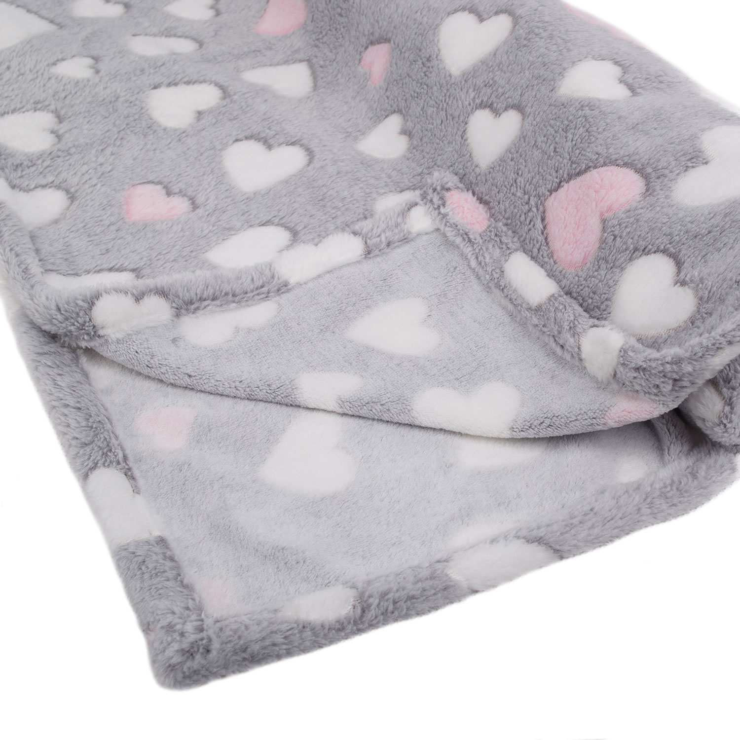 Patura Pentru Caini si Pisici, 100x75cm, inimi roz - eMAG.ro