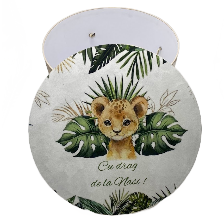 Cufar Trusou Botez Baby Leu, Alb - eMAG.ro