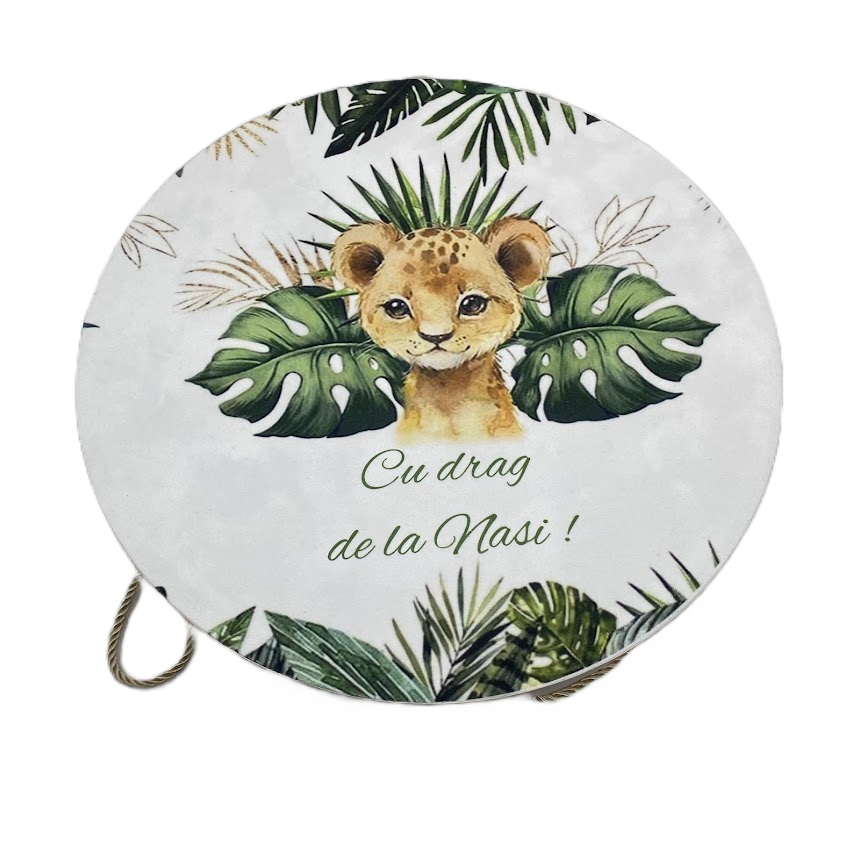 Cufar Trusou Botez Baby Leu, Alb - eMAG.ro