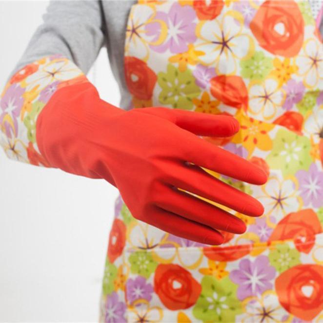 Manusi Menaj lungi, latex gros, marime M, Rosii - eMAG.ro