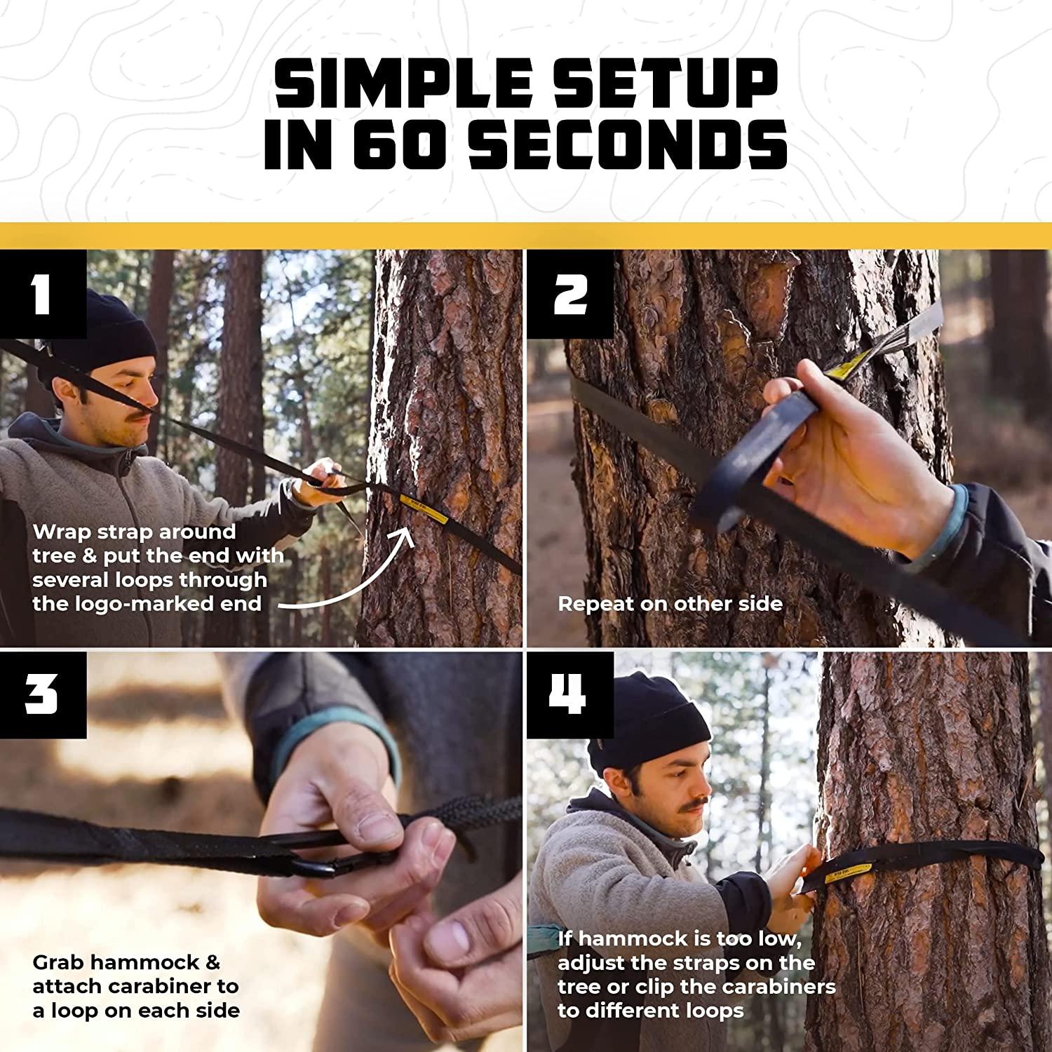 Hamac Dublu, Eliandeco ®, Din Material De Parasuta Rezistent, Pentru 2 ...