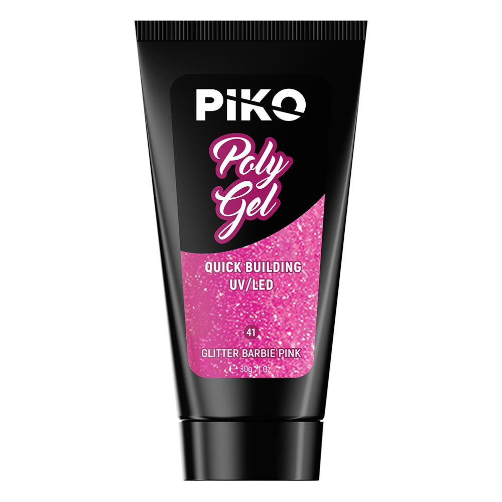 Gel UV constructie, Polygel color, Piko, 30 g, 33 41 Glitter Barbie ...