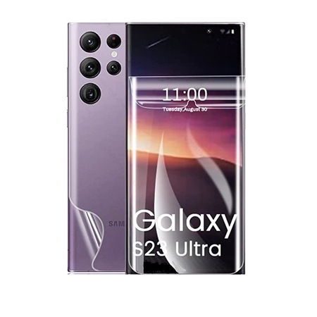 Set folii de protectie, pentru Samsung Galaxy S23 Ultra, fata si spate ...