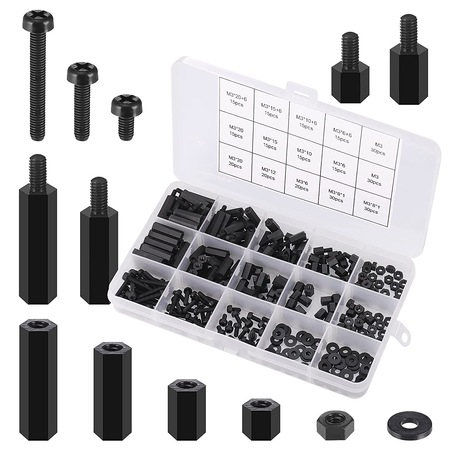 Set distantiere M3 hexagonale din Nylon, mama-mama si mama-tata, cu ...