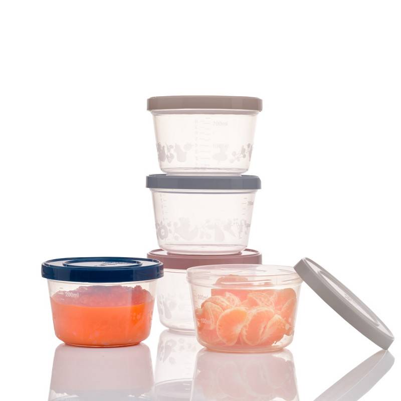 Set 5 recipiente gradate cu capac 250 ml Thermobaby - eMAG.ro