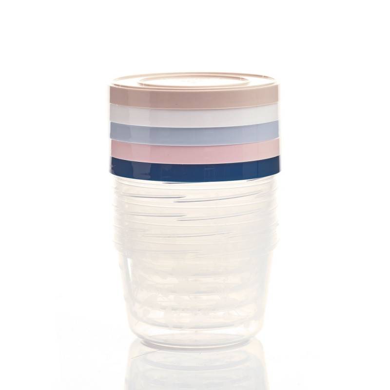 Set 5 recipiente gradate cu capac 250 ml Thermobaby - eMAG.ro