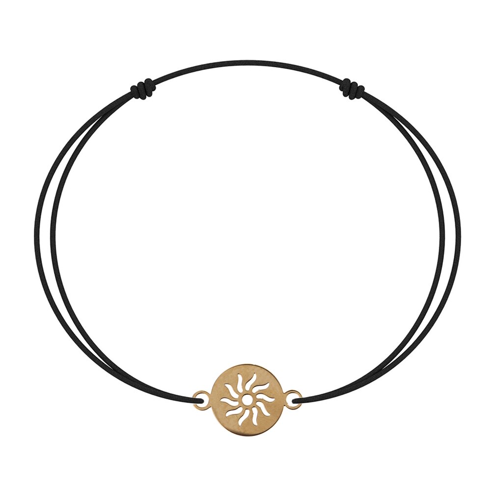 Bratara Neagra Gold Plated Banut Soare - eMAG.ro