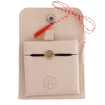 Bratara Neagra Gold Plated Banut Soare - eMAG.ro